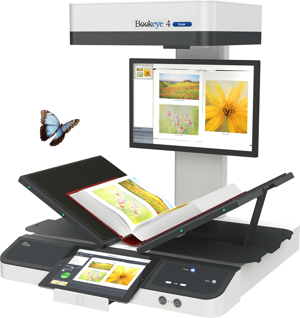 Mit dem Bookeye 5 Buchscanner professionell und schonend Bücher ...